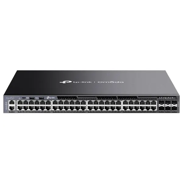 TP-Link Omada 48-Port Gigabit Stackable L3 Managed Switch with 6 10G ...